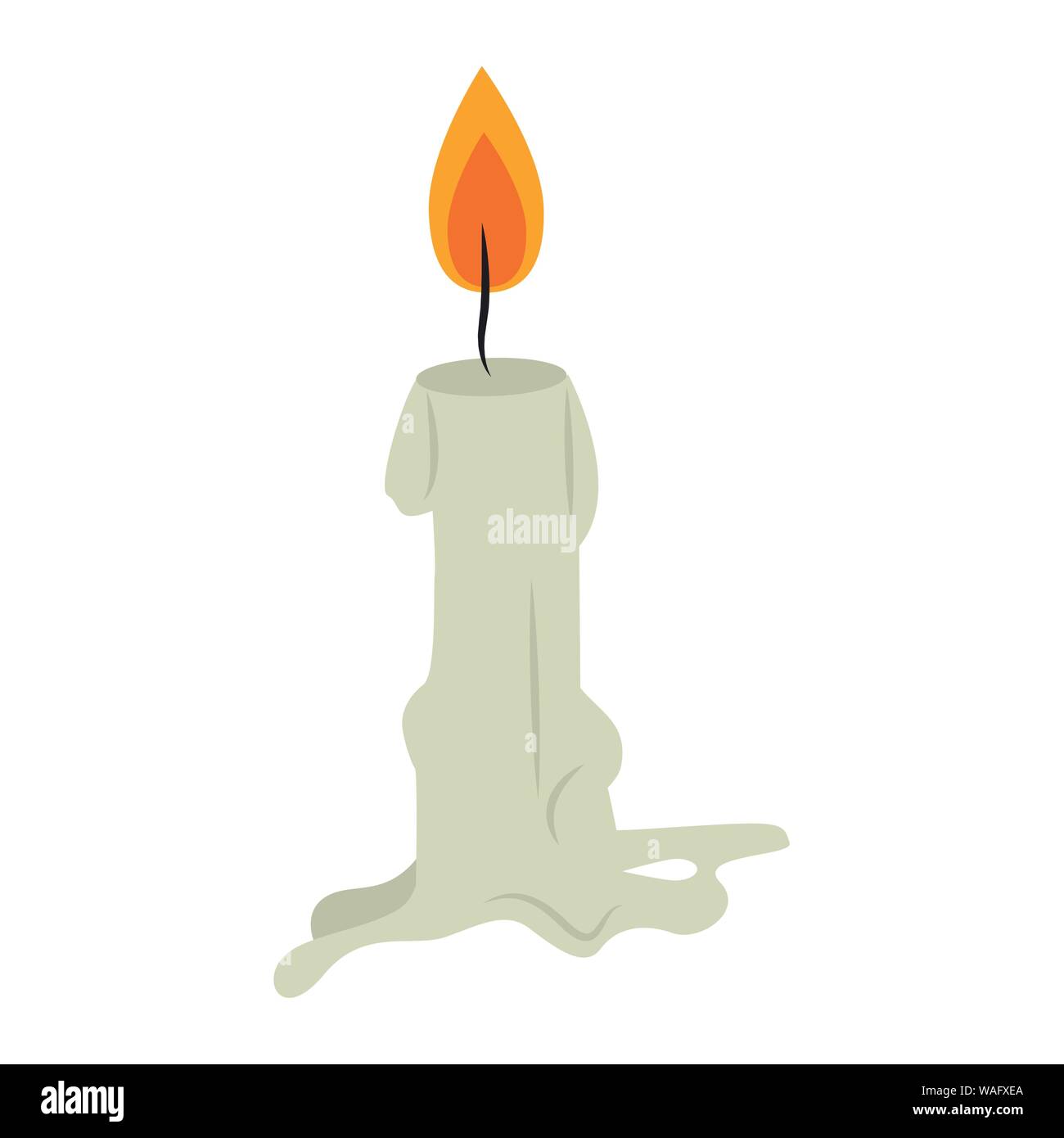 candle light fire flame cartoon Stock Vector Image & Art - Alamy