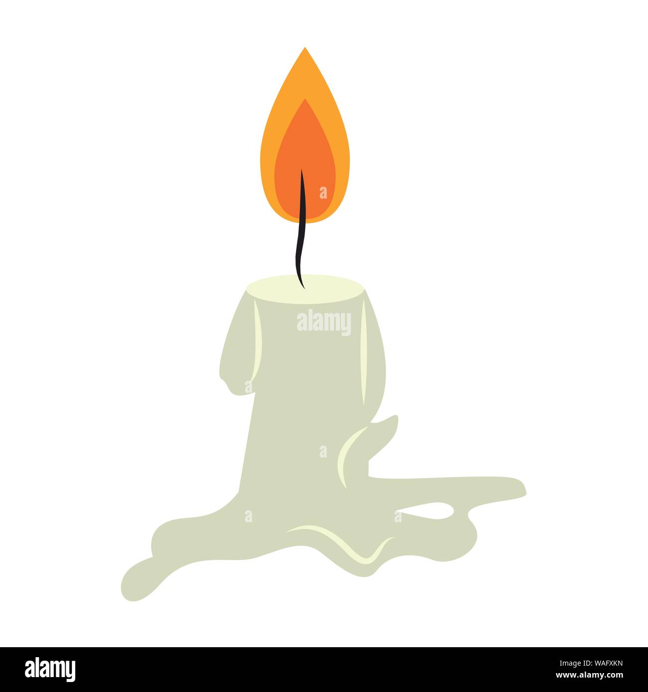 candle light fire flame cartoon Stock Vector Image & Art - Alamy