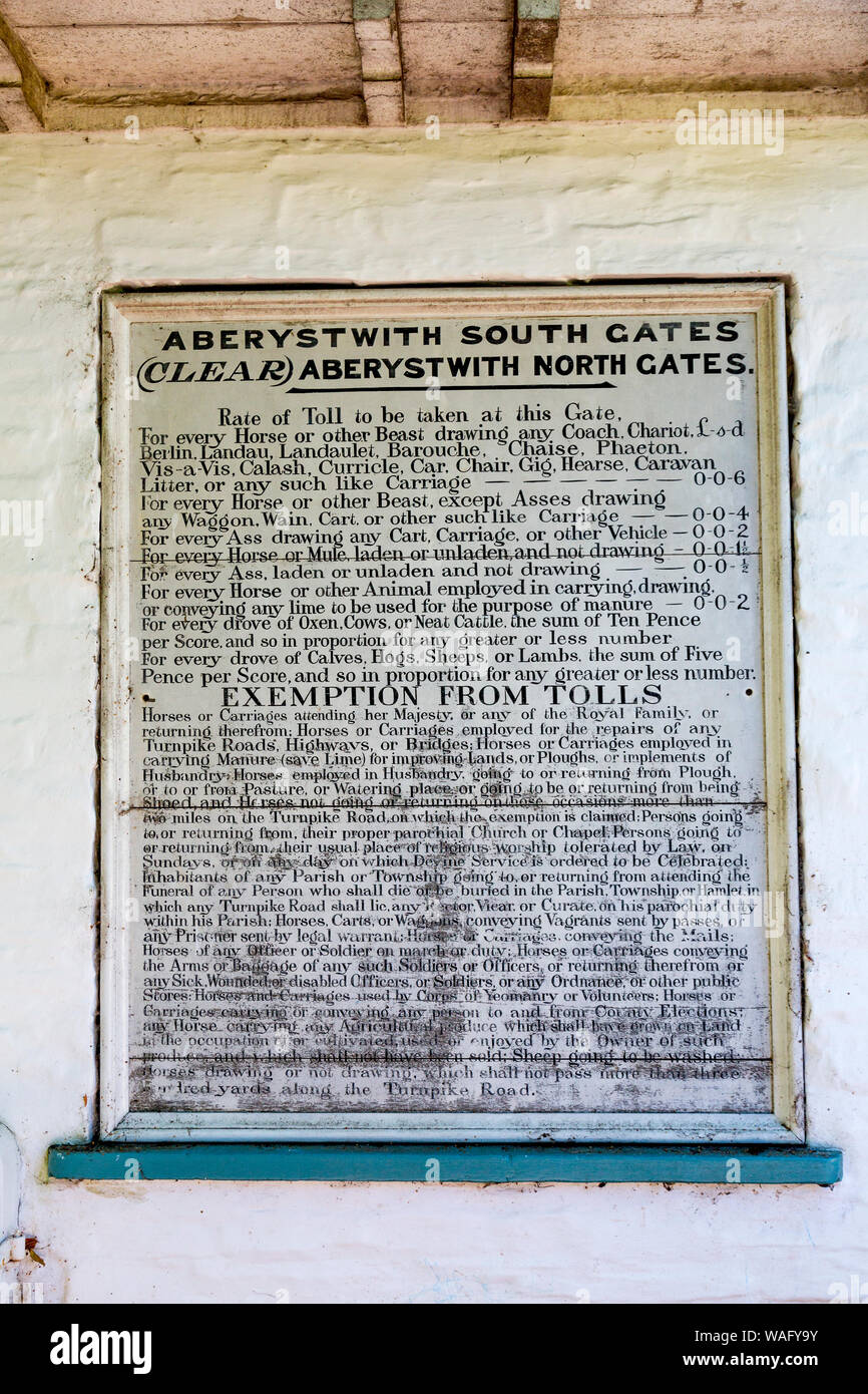 Aberystwyth South Gates tollhouse from 1772 at St Fagans National ...