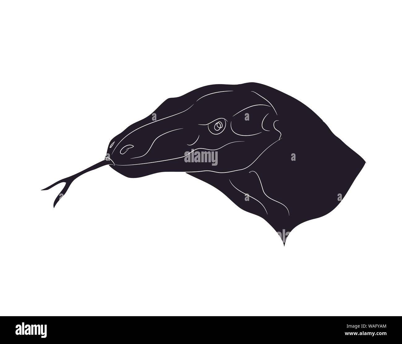 Monitor Lizard Silhouette