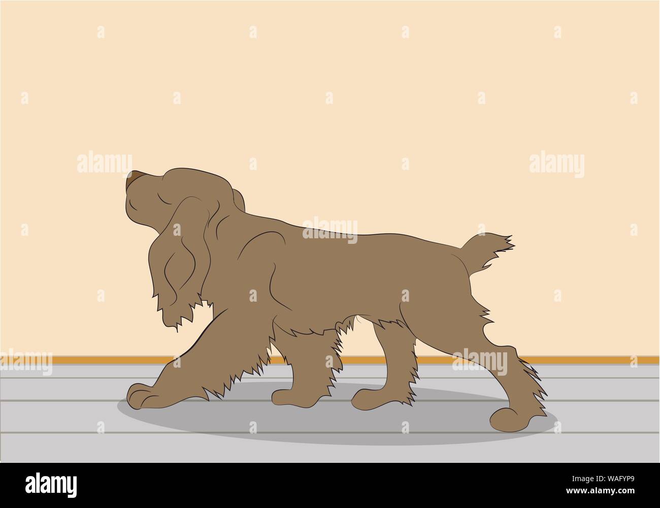 Dog drawing room Stock Vector Images - Alamy
