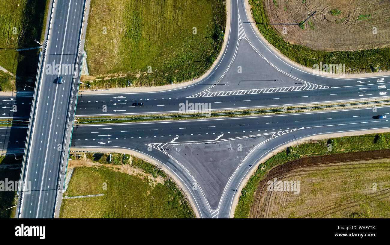 Junction aerial hi-res stock photography and images - Alamy