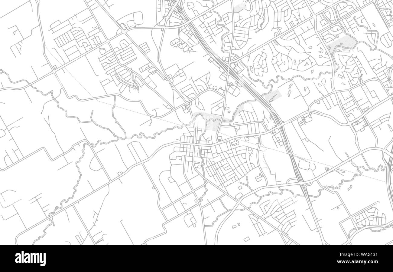 Mansfield, Texas, USA, bright outlined vector map with bigger and minor ...