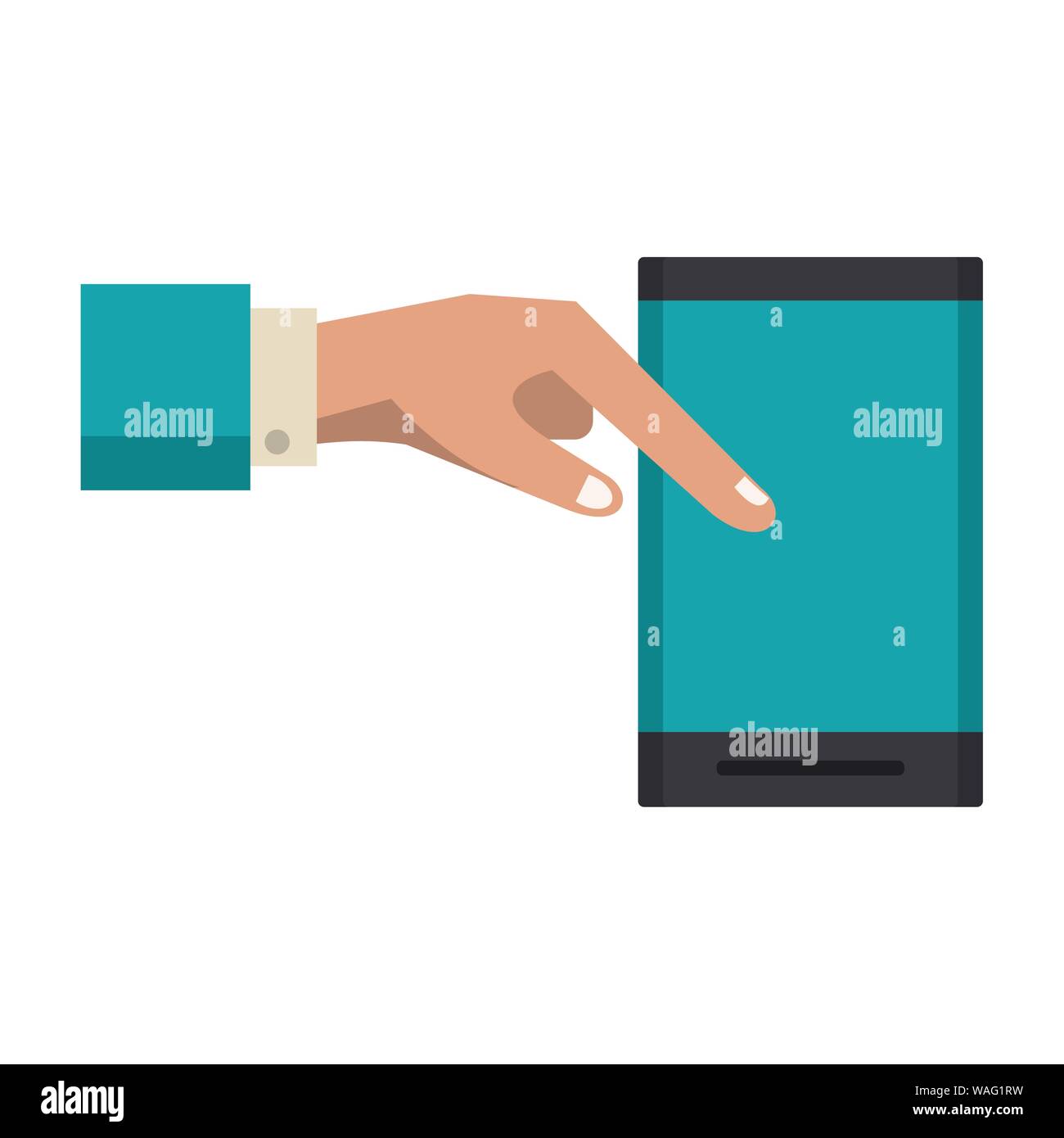 technology hardware smartphone device cartoon Stock Vector Image & Art ...