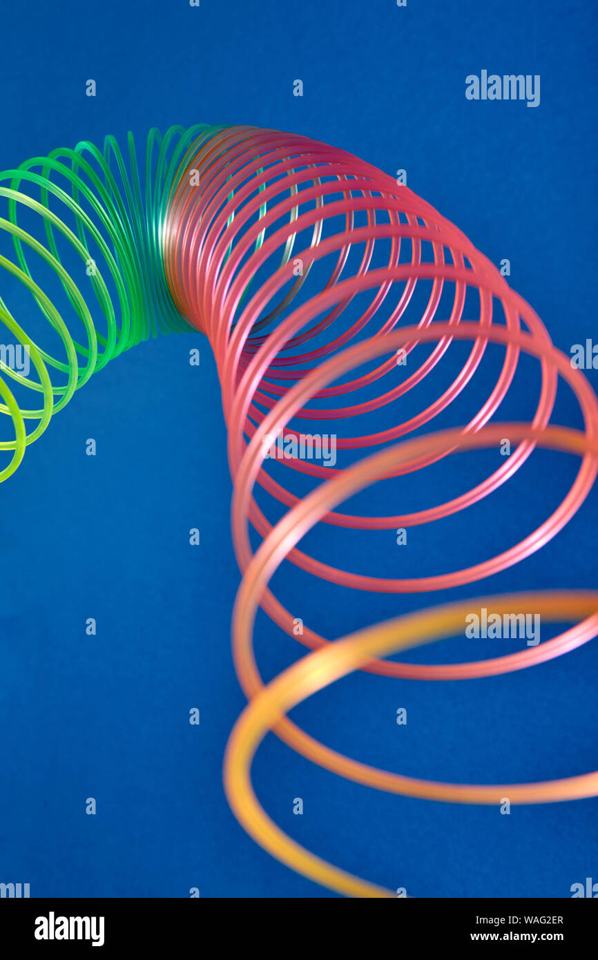 Plastic slinky toy spring stretch hi-res stock photography and images ...