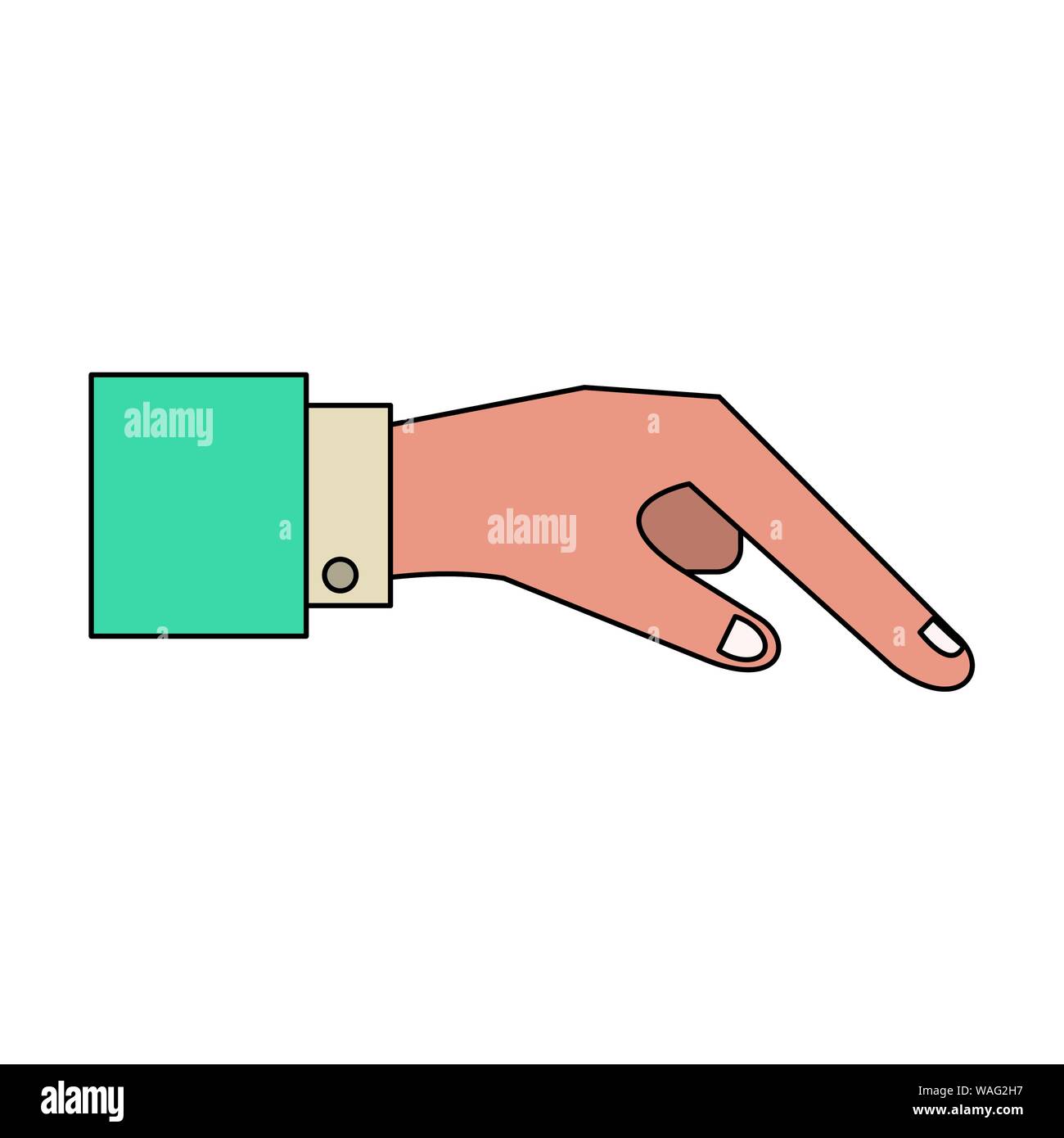 human hand finger pinting cartoon Stock Vector Image & Art - Alamy