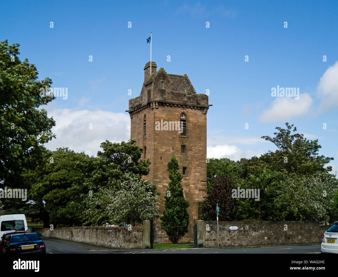 ST Johns Tower, the remains of Ayr parish church where Robert the Bruce ...