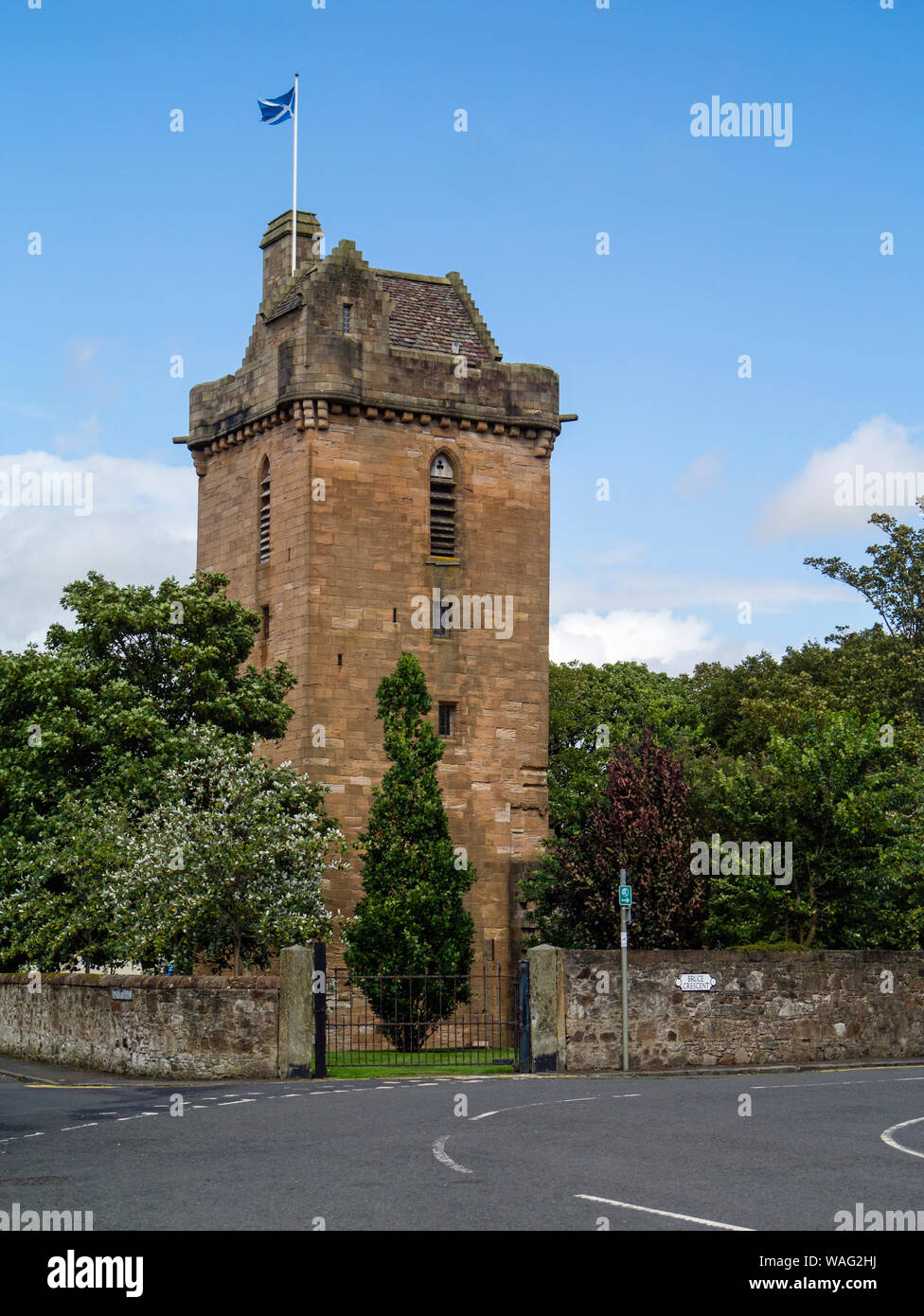 ST Johns Tower, the remains of Ayr parish church where Robert the Bruce ...