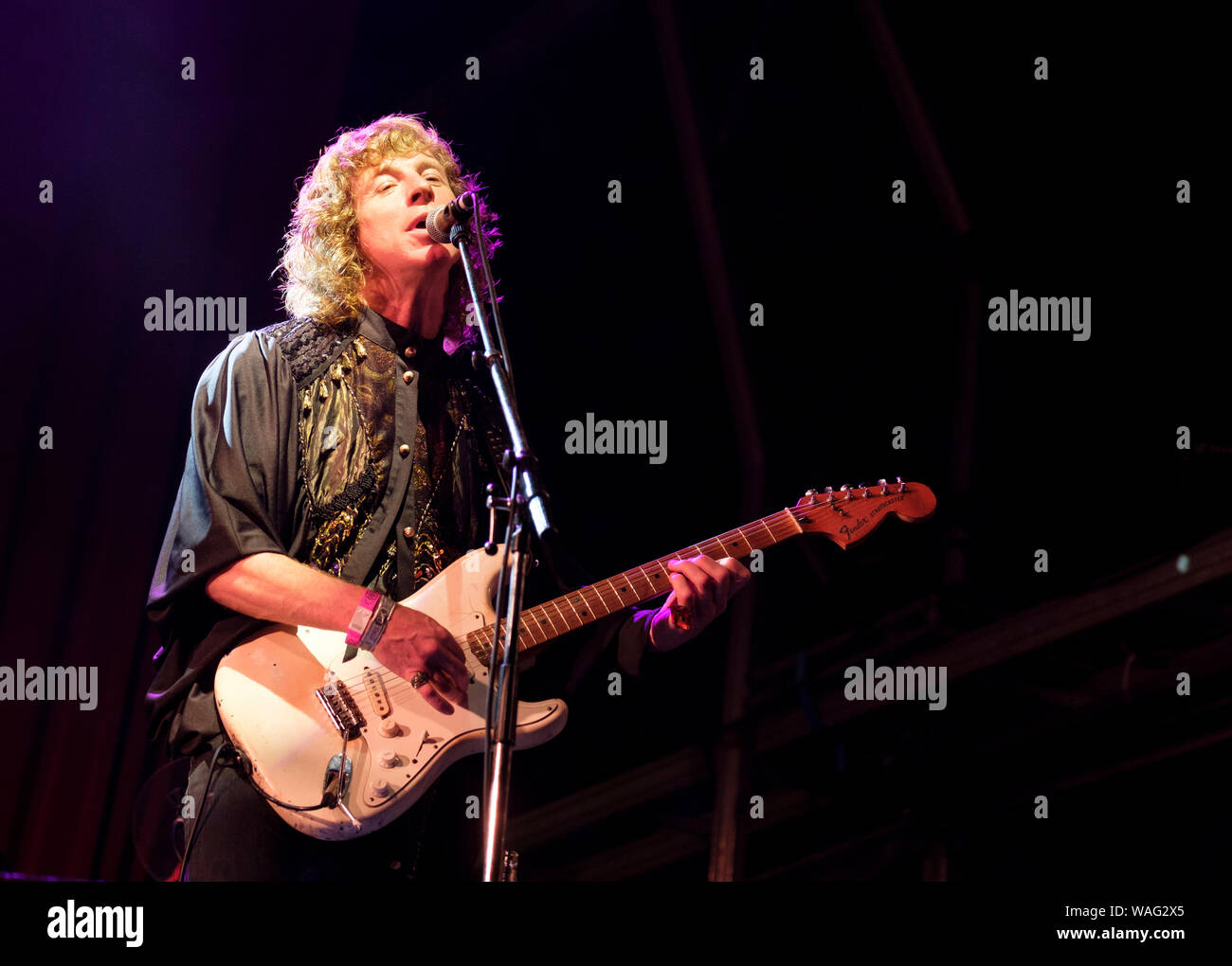 Simon Bartholomew of the Brand New Heavies performing at Weyfest music ...