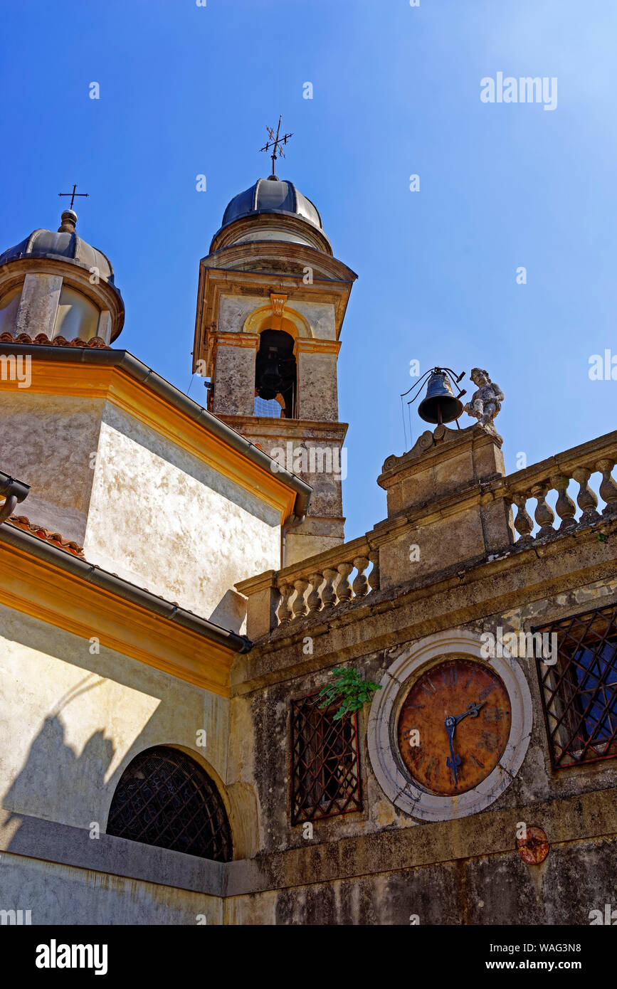 Kirche, Chiesa di San Giorgio, Turm, Glocke, Uhr, Monselice Italien ...
