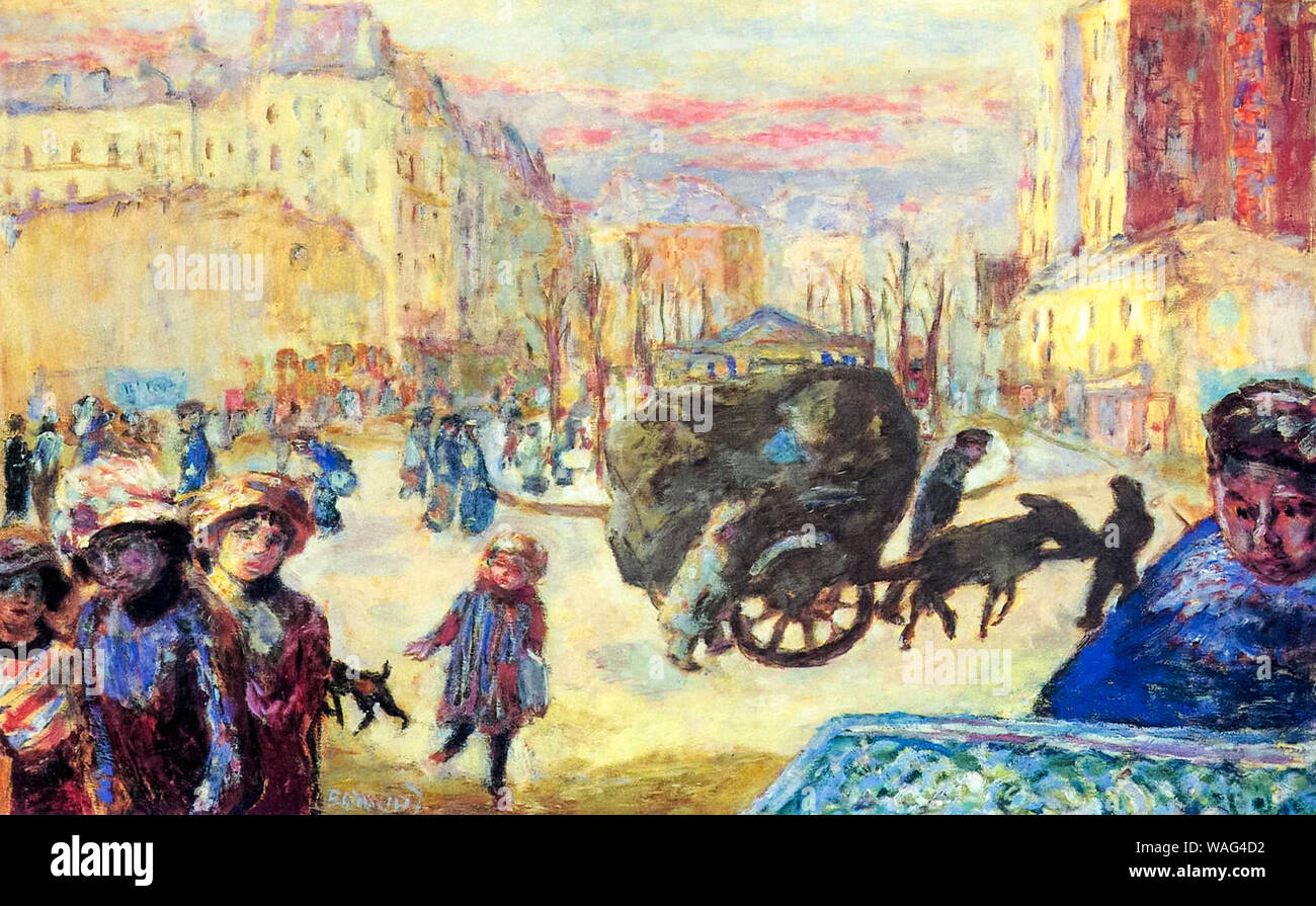 Pierre Bonnard, Morning in Paris, Post-Impressionist painting, 1911 ...
