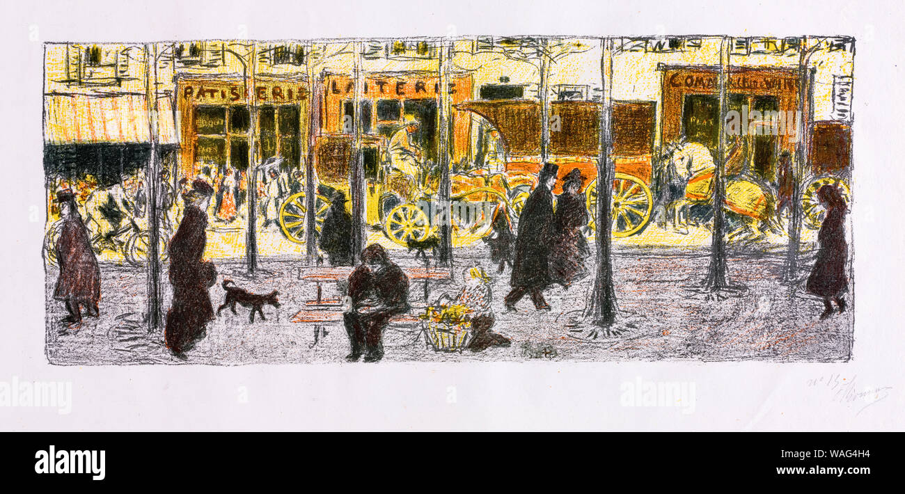 Pierre Bonnard, Some Aspects of Paris Life, Boulevard, print, 1899 ...