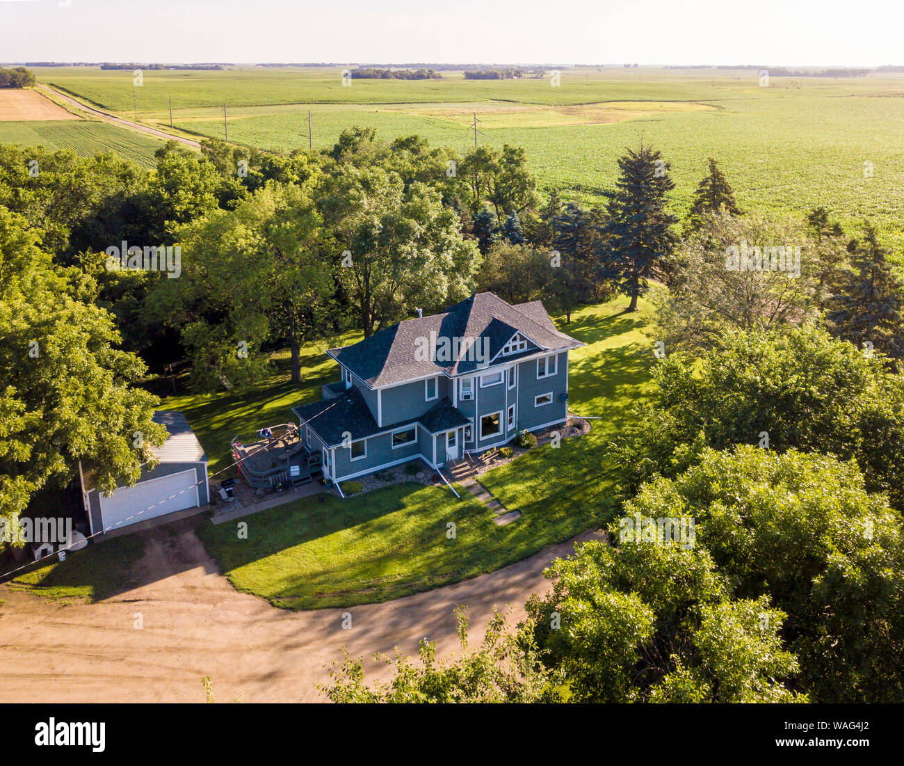 Aerial view old farm buildings hi-res stock photography and images - Alamy