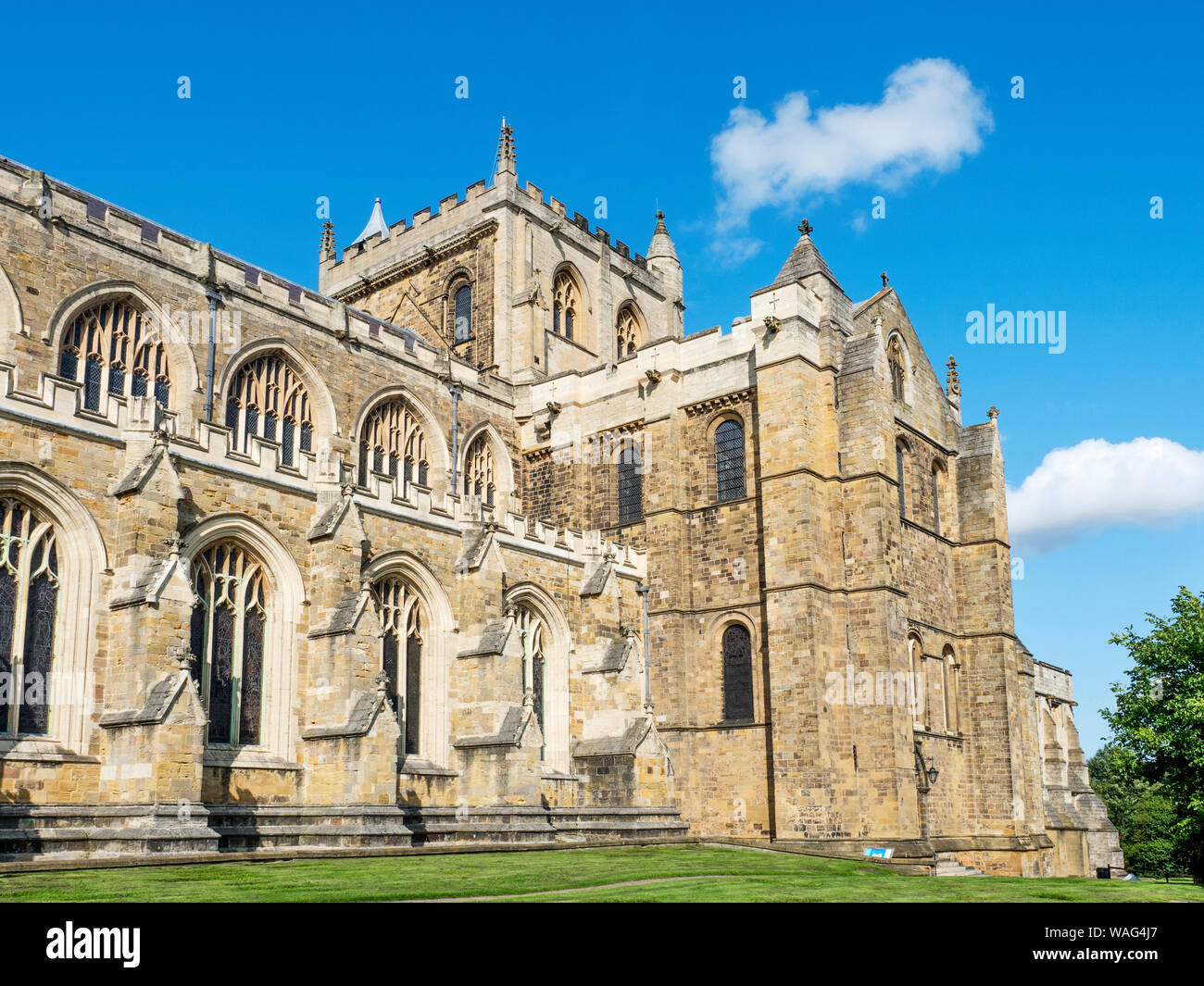 Ripon Cathedral in Summer Ripon North Yorkshire England Stock Photo - Alamy
