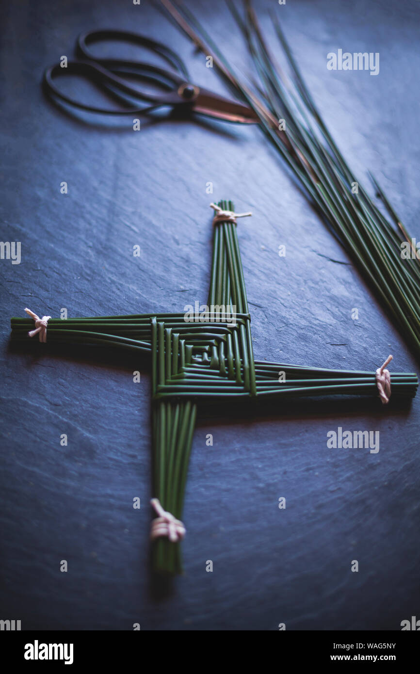 St. Bridget's Day crosses made out of rushes, an Irish tradition ...