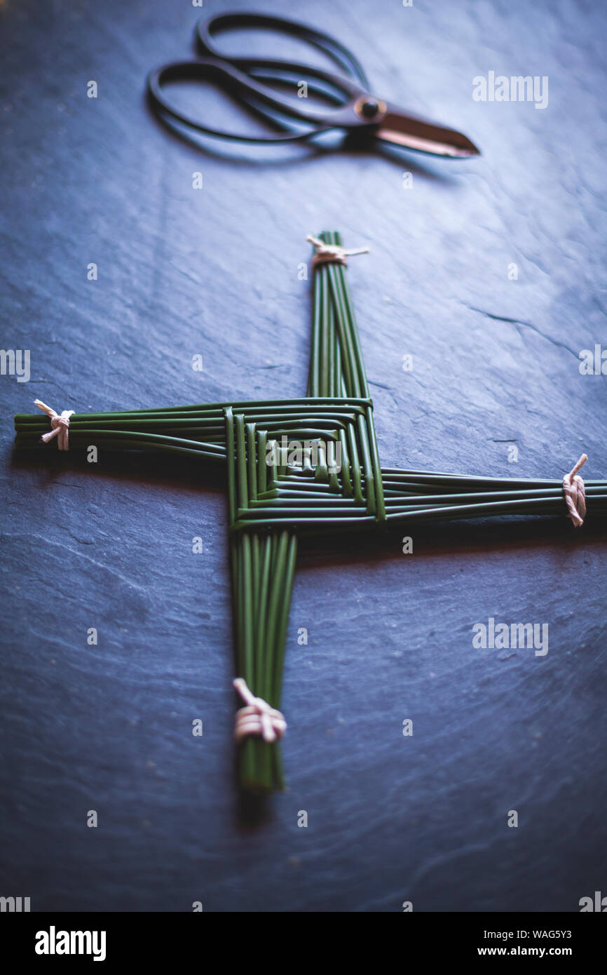 St. Bridget's Day crosses made out of rushes, an Irish tradition ...