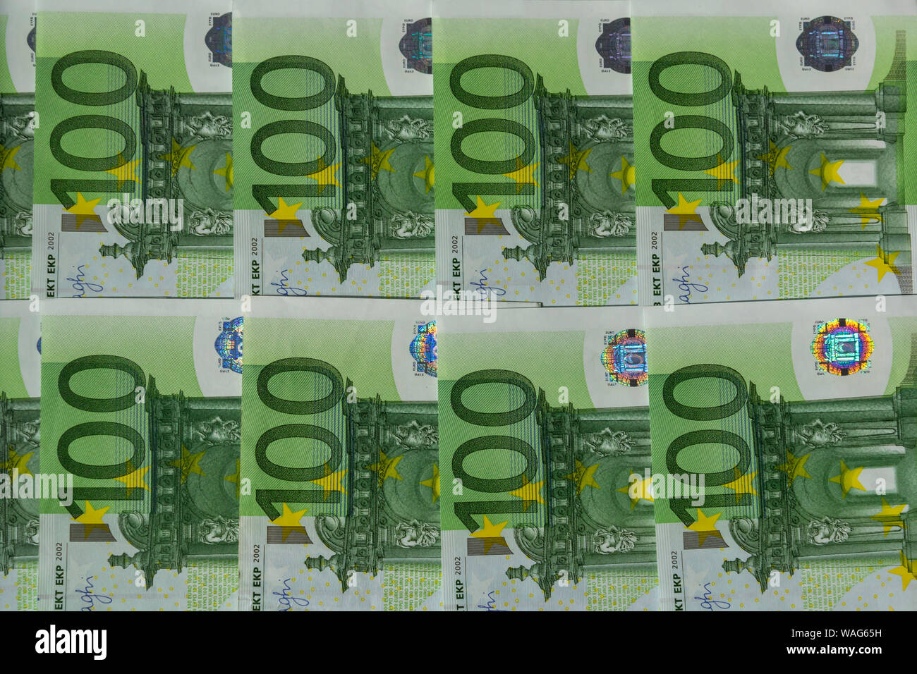Banknotes 100 dollar euros background hi-res stock photography and ...