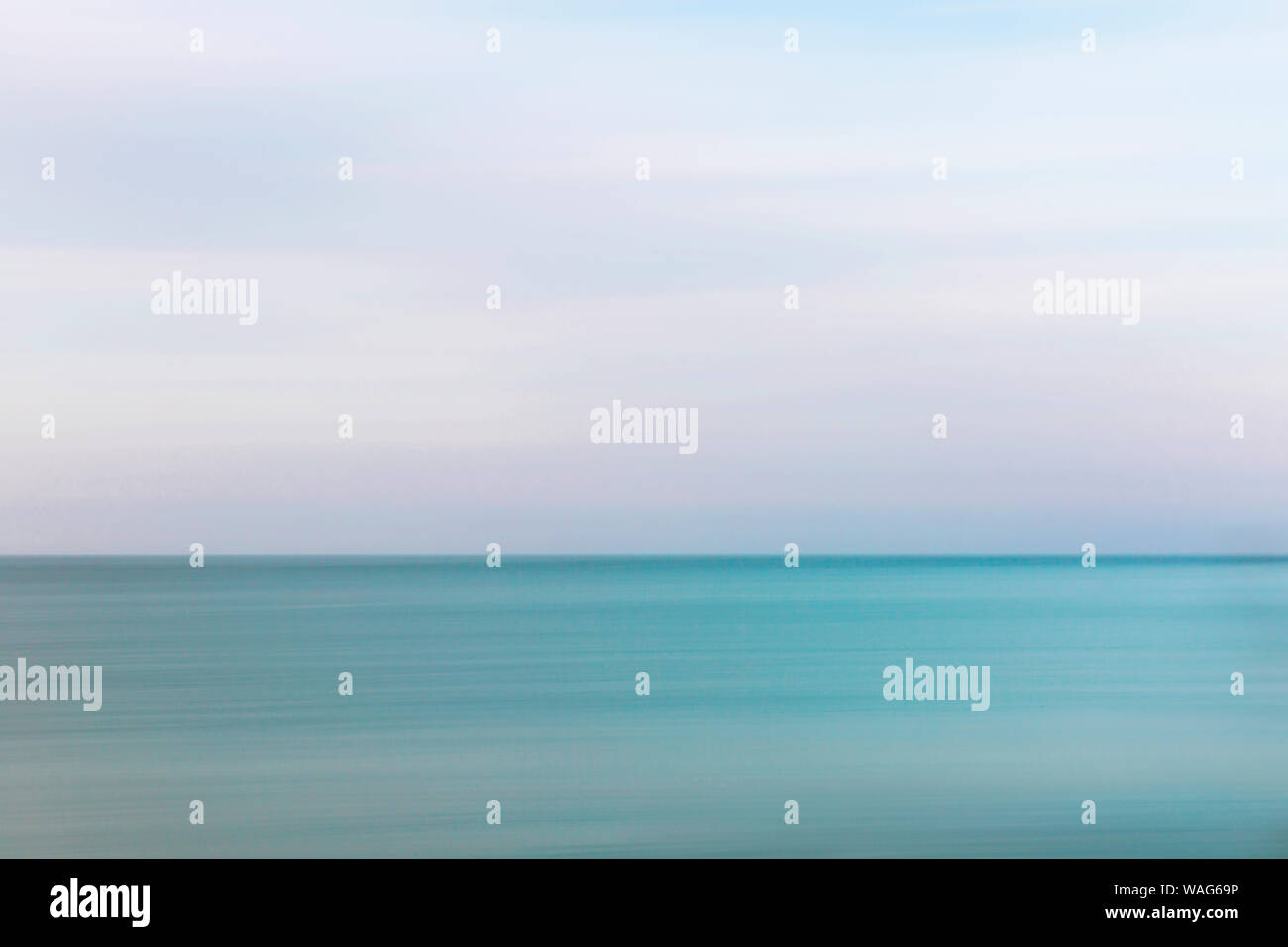 Abstract View of Sunset over Ocean Stock Photo - Alamy
