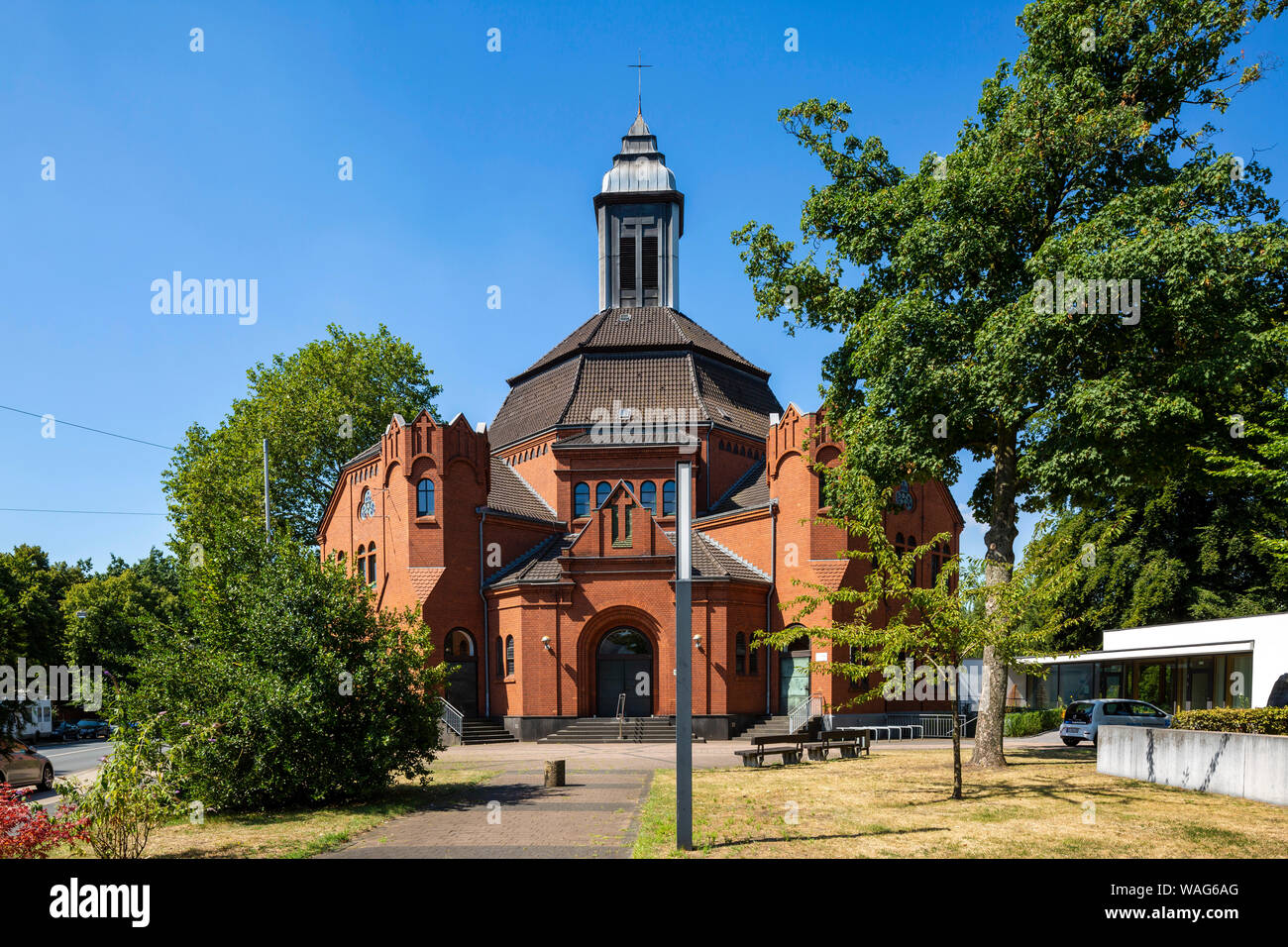 Architecture, outside view, field recording, brick building, brick ...