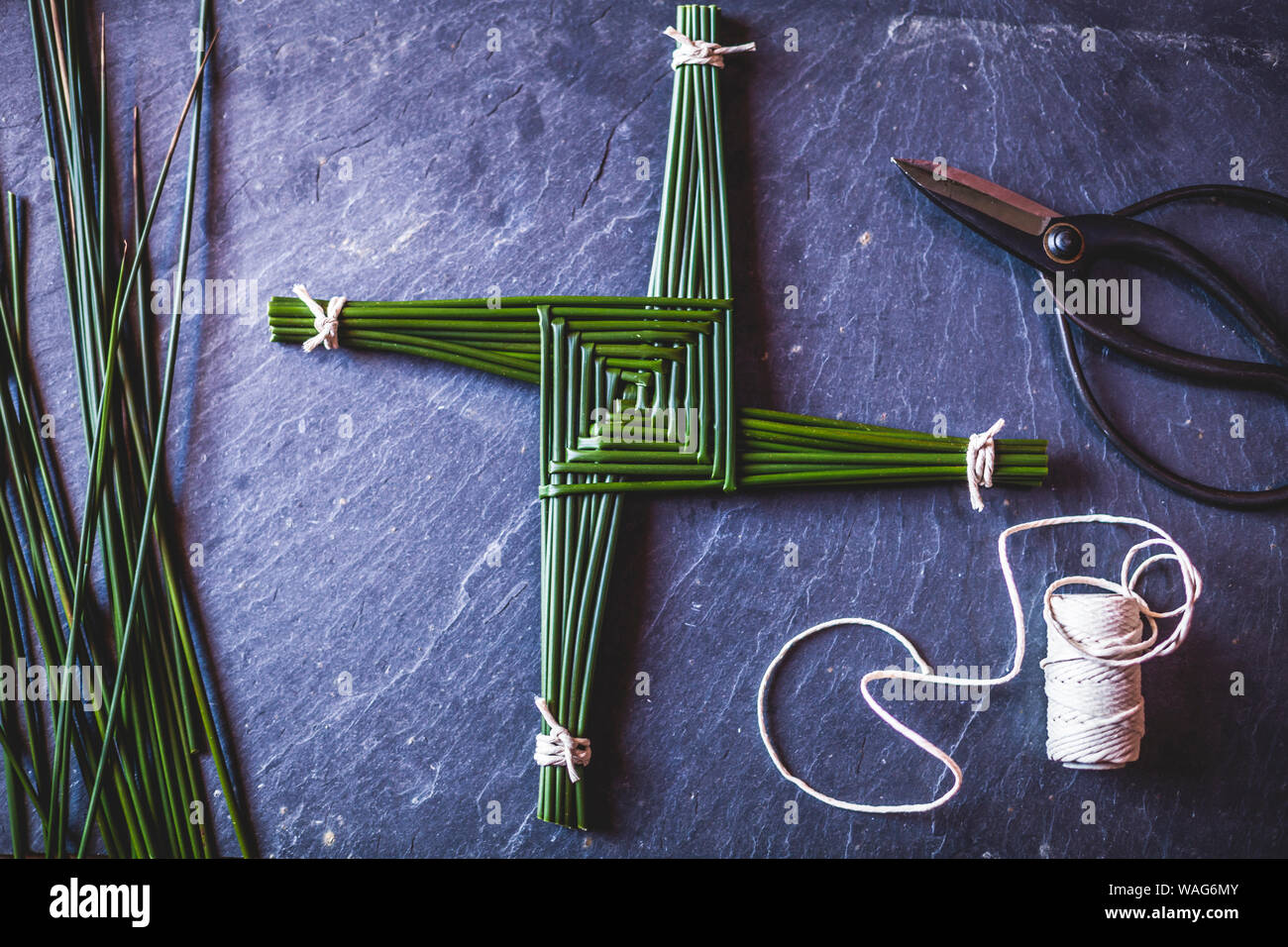 St. Bridget's Day crosses made out of rushes, an Irish tradition ...