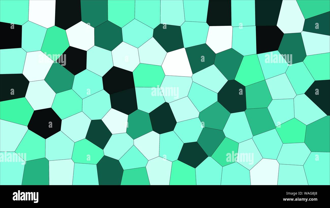 Stained glass colorful voronoi, vector eps abstract. Irregular cells ...
