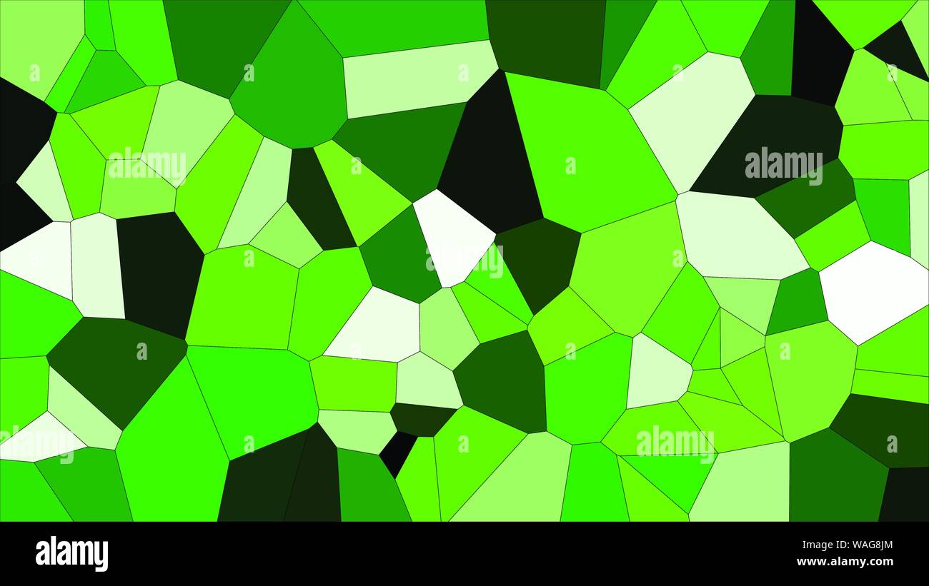 Stained glass colorful voronoi, vector eps abstract. Irregular cells ...