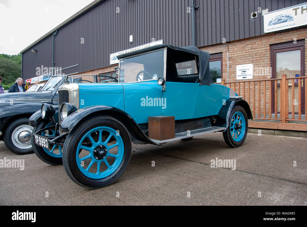 Veteran 1926 Duck Egg Blue Jowett Seven Long 2 Motor Car front ...