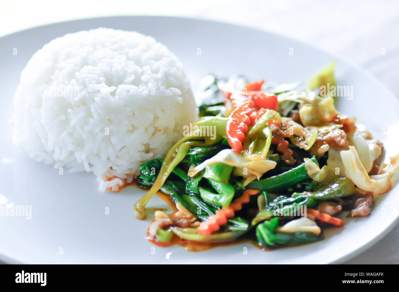 stir fried vegetable , stir-fried vegetable with rice or mixed ...