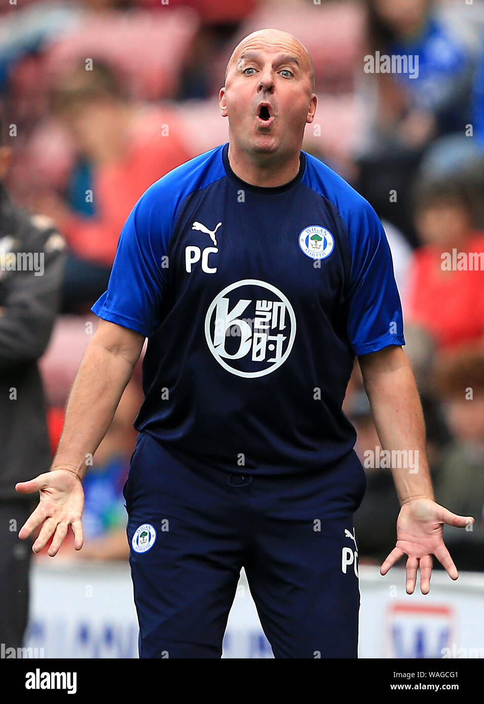 Wigan Athletic manager Paul Cook Stock Photo - Alamy