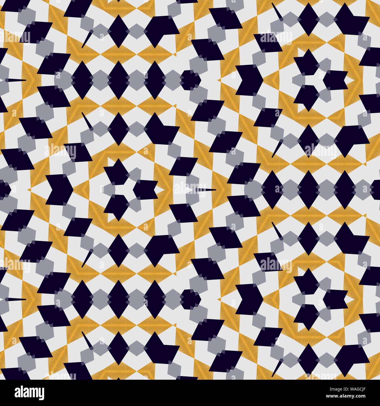 Abstract colorful hexagon square geometric seamless pattern symmetric ...