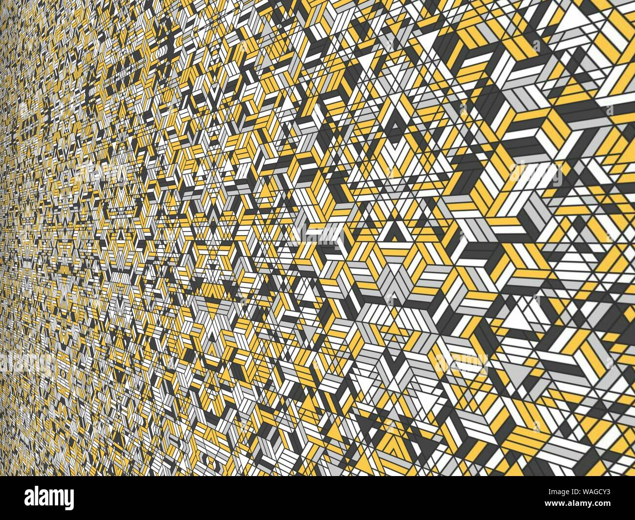 Abstract colorful hexagon square geometric seamless pattern symmetric ...