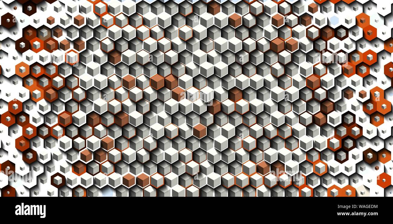 Abstract colorful honeycomb honey seamless pattern hexagon mosaic ...