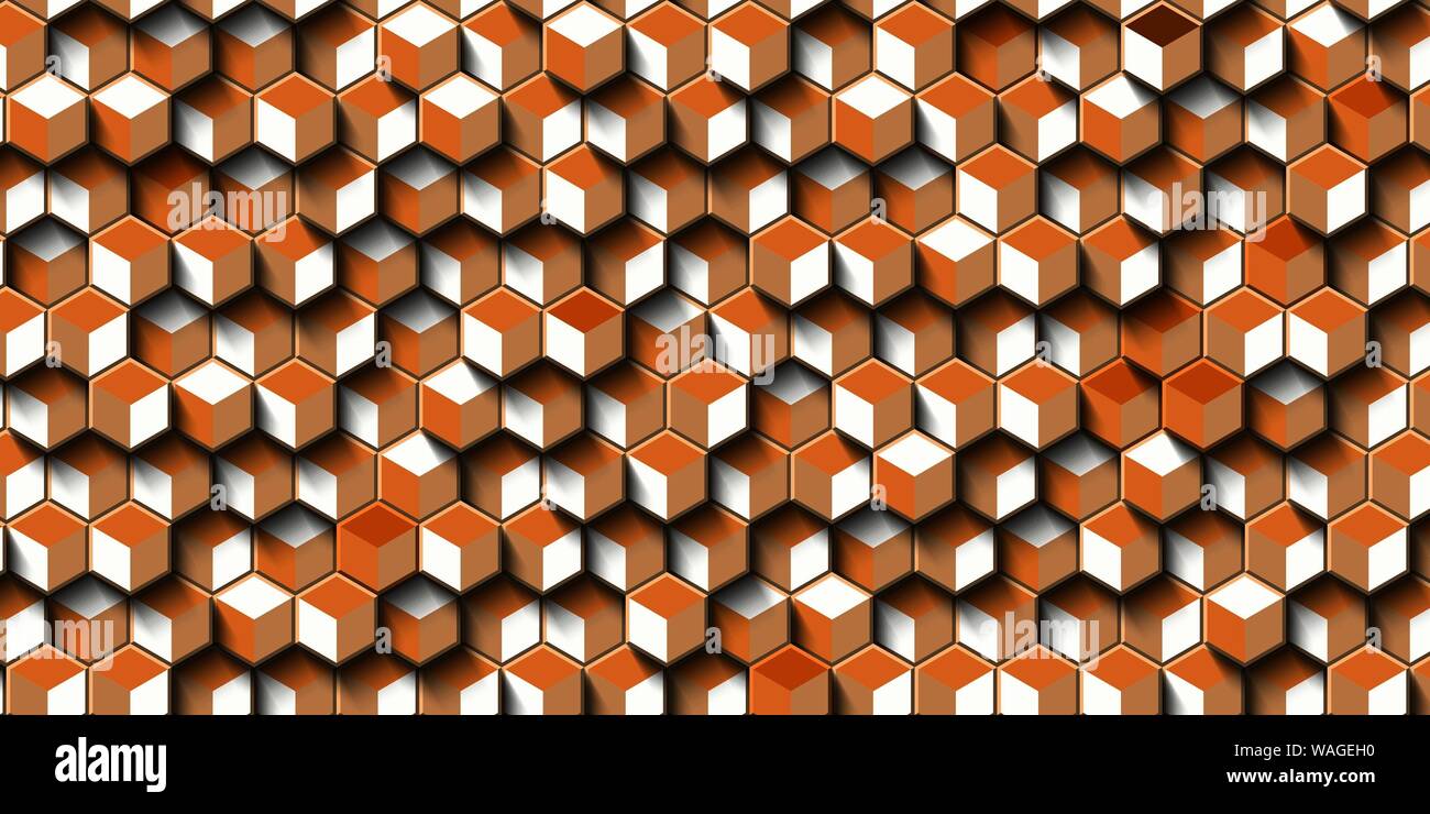Abstract colorful honeycomb honey seamless pattern hexagon mosaic ...