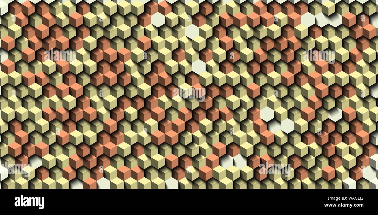Abstract colorful honeycomb honey seamless pattern hexagon mosaic ...