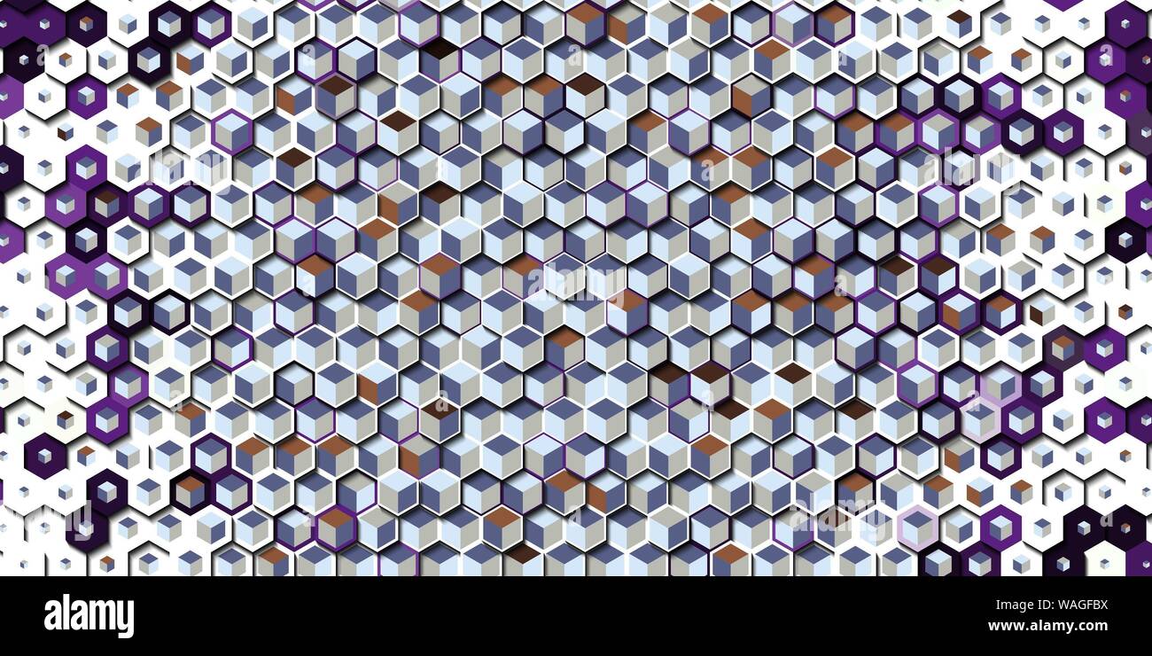 Abstract colorful honeycomb honey seamless pattern hexagon mosaic ...