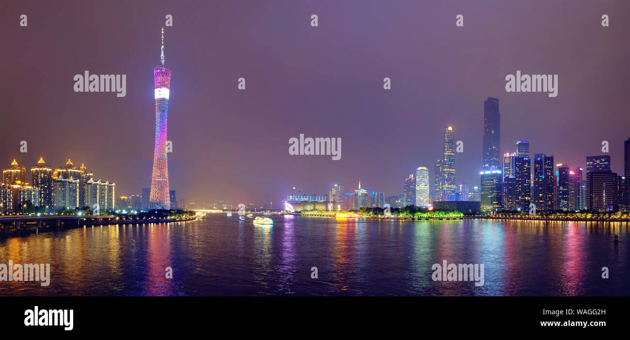 Guangzhou china city skyline panorama hi-res stock photography and ...