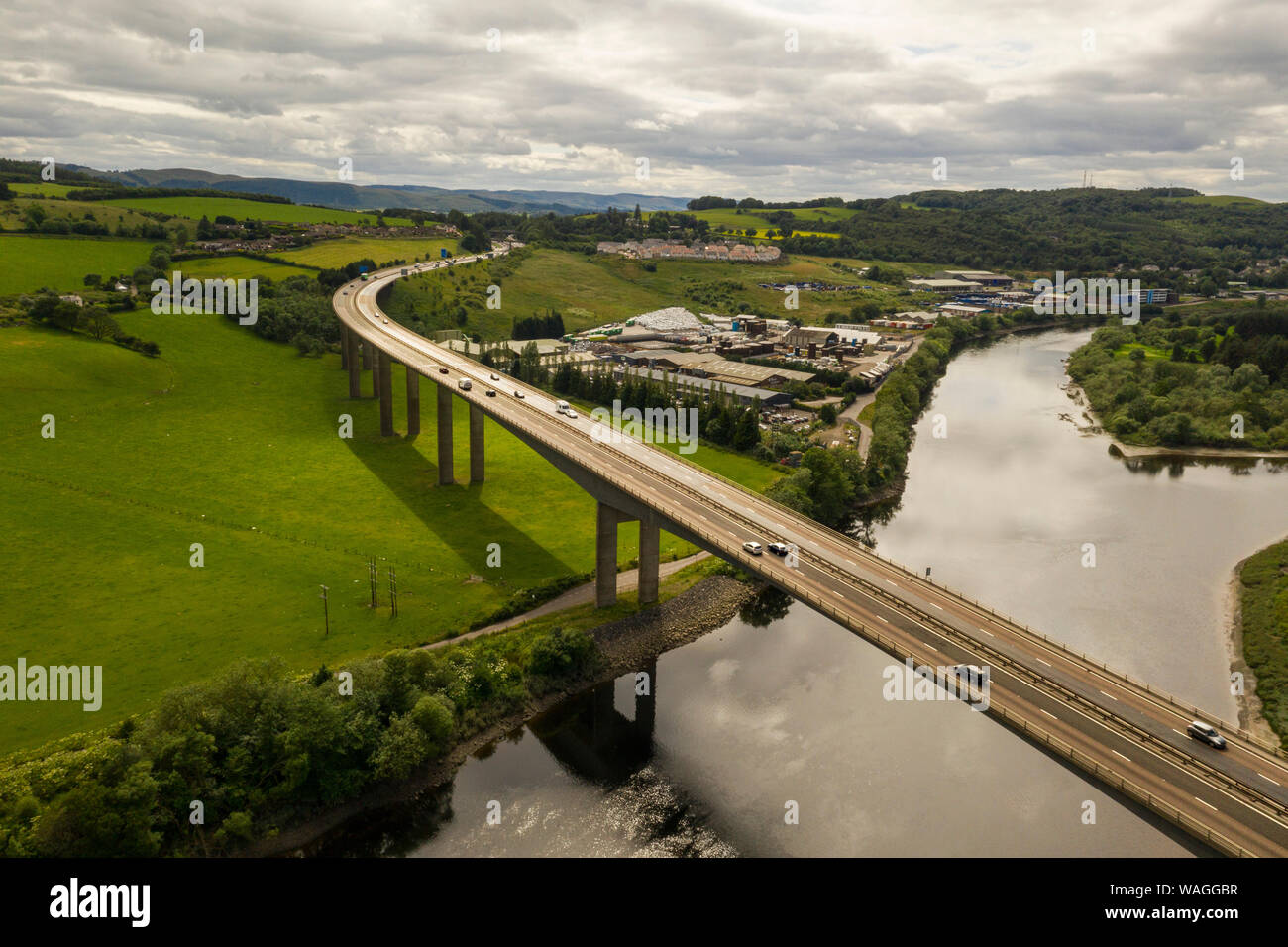 Friarton Bridge, M90 over the River Tay, Perth, Scotland, UK Stock ...