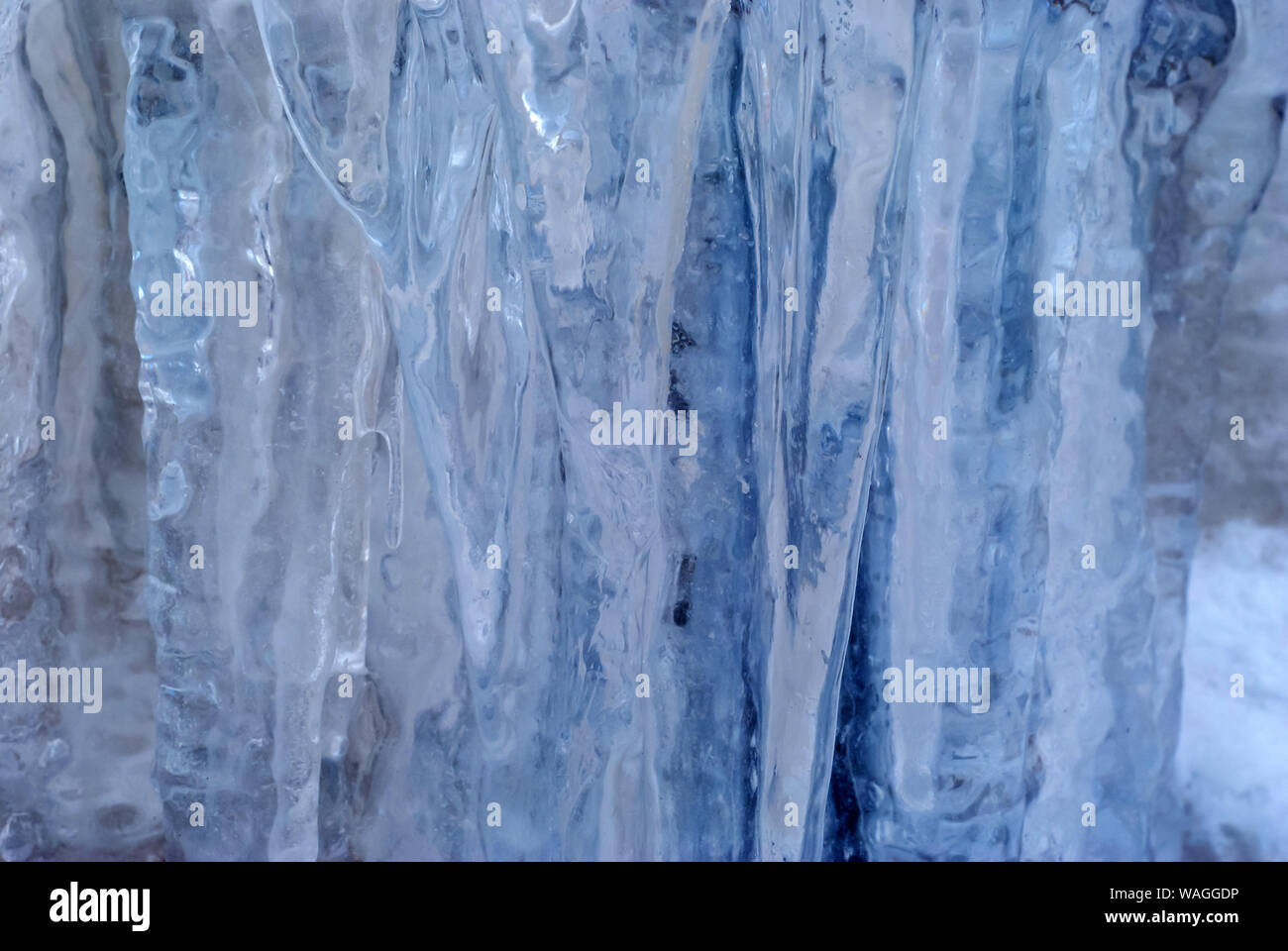 blurred relief blue natural ice background Stock Photo - Alamy