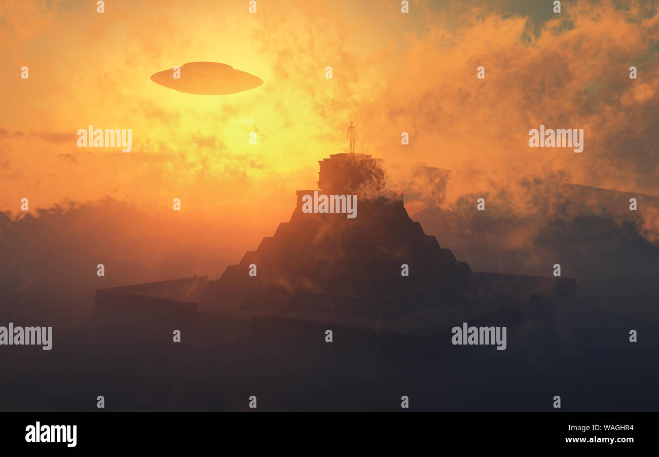 Ancient flying pyramid hi-res stock photography and images - Alamy