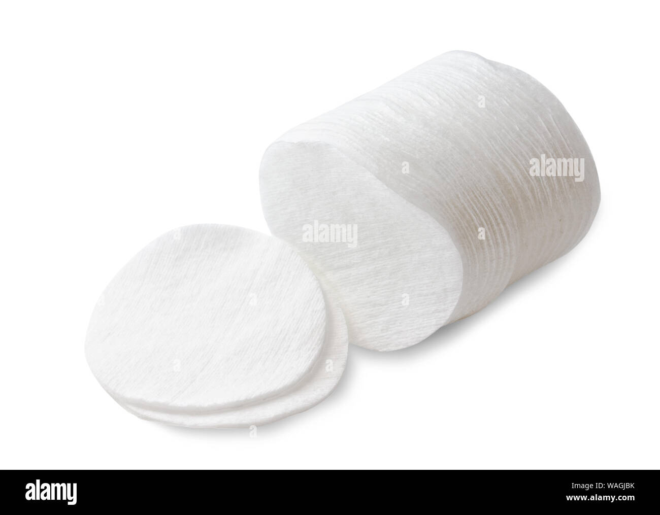cotton disks isolated on white background Stock Photo - Alamy