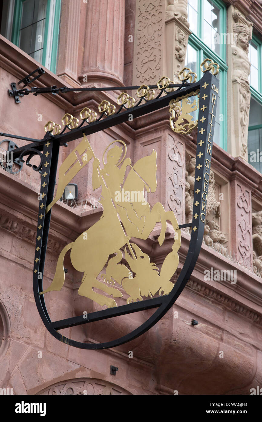 Hotel Ritter Sign, Heidelberg; Germany Stock Photo - Alamy