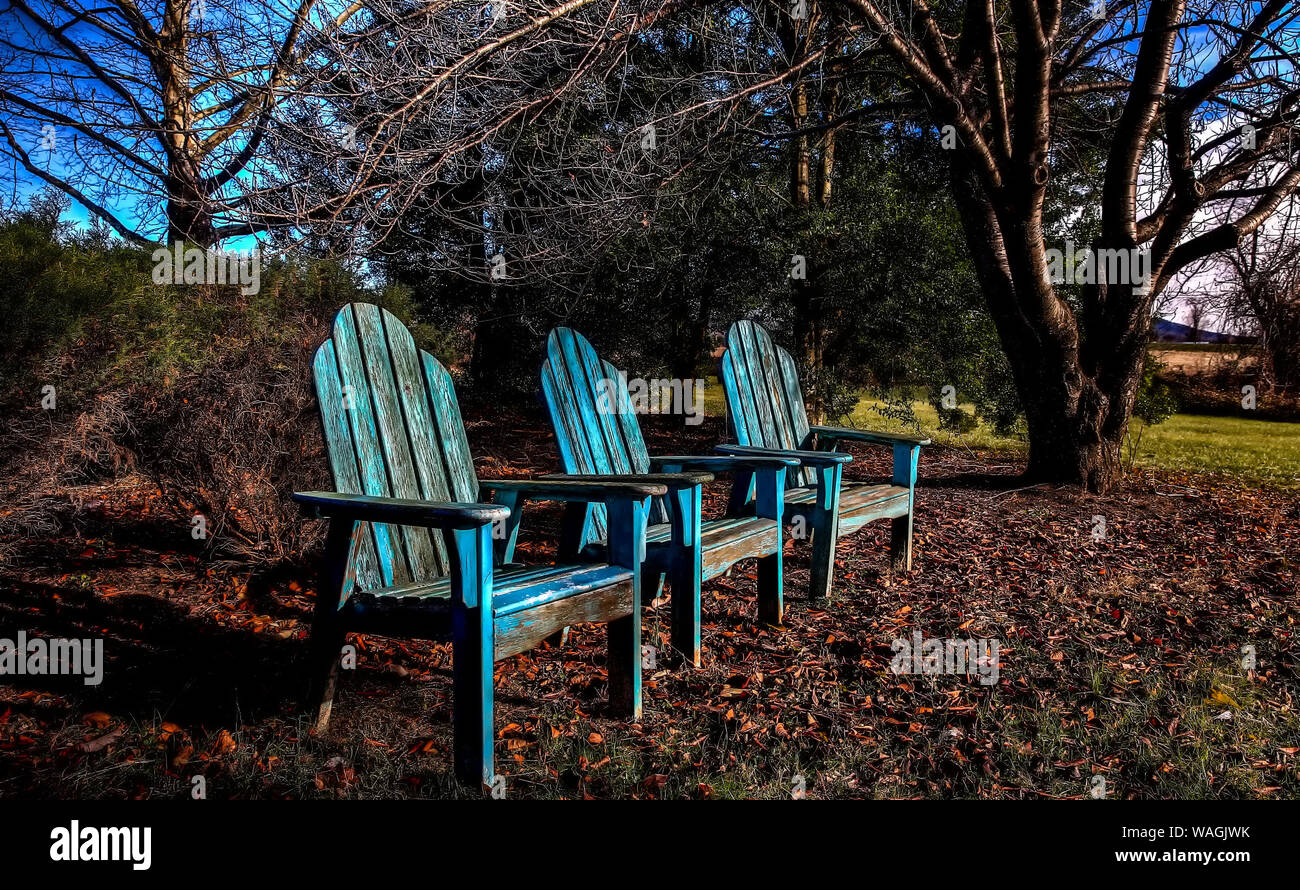 Three chairs hi-res stock photography and images - Alamy