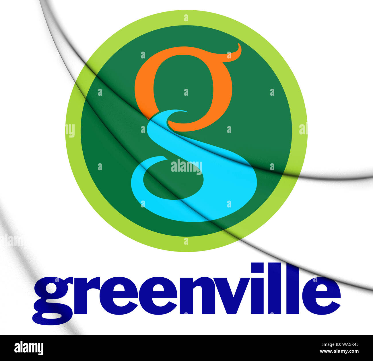 3D Seal of Greenville (South Carolina), USA. 3D Illustration Stock ...