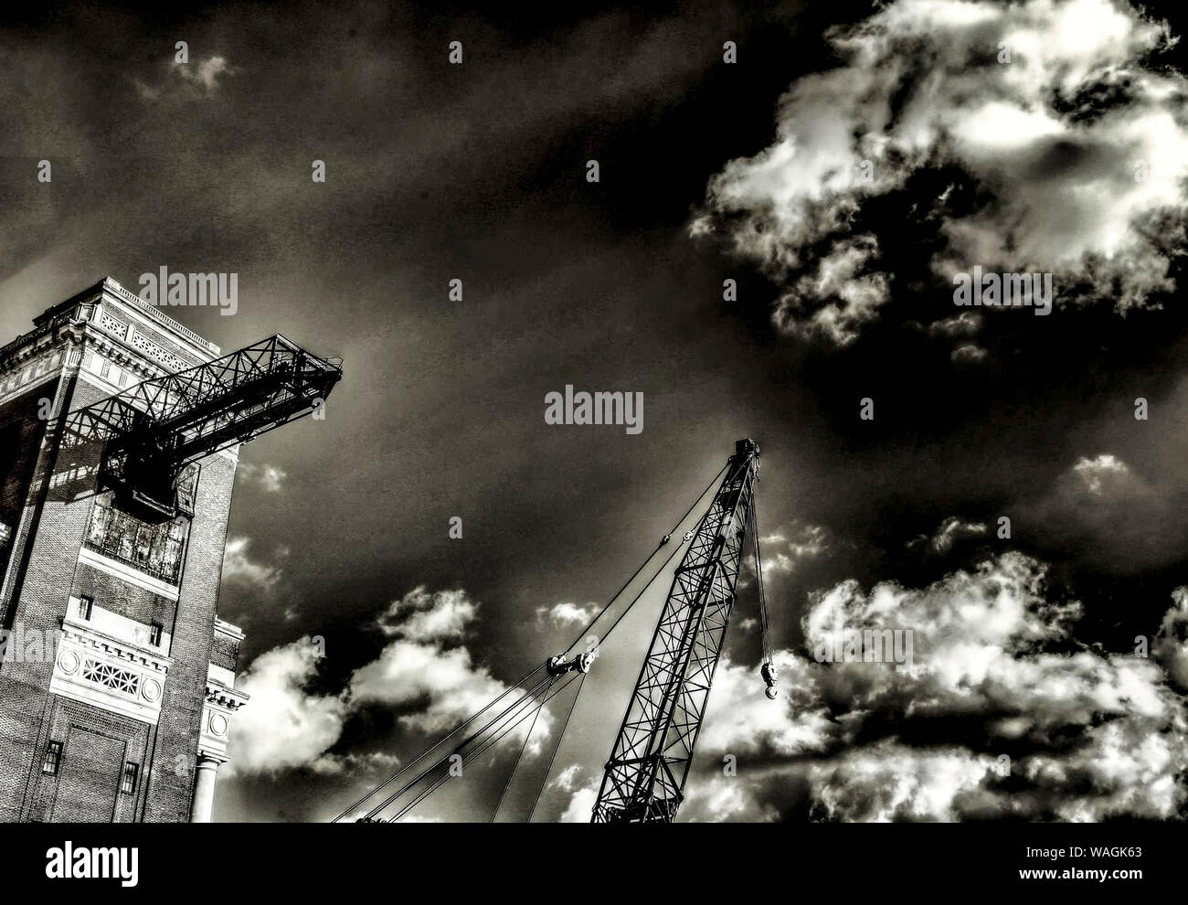 Old loading cranes in hi-res stock photography and images - Alamy