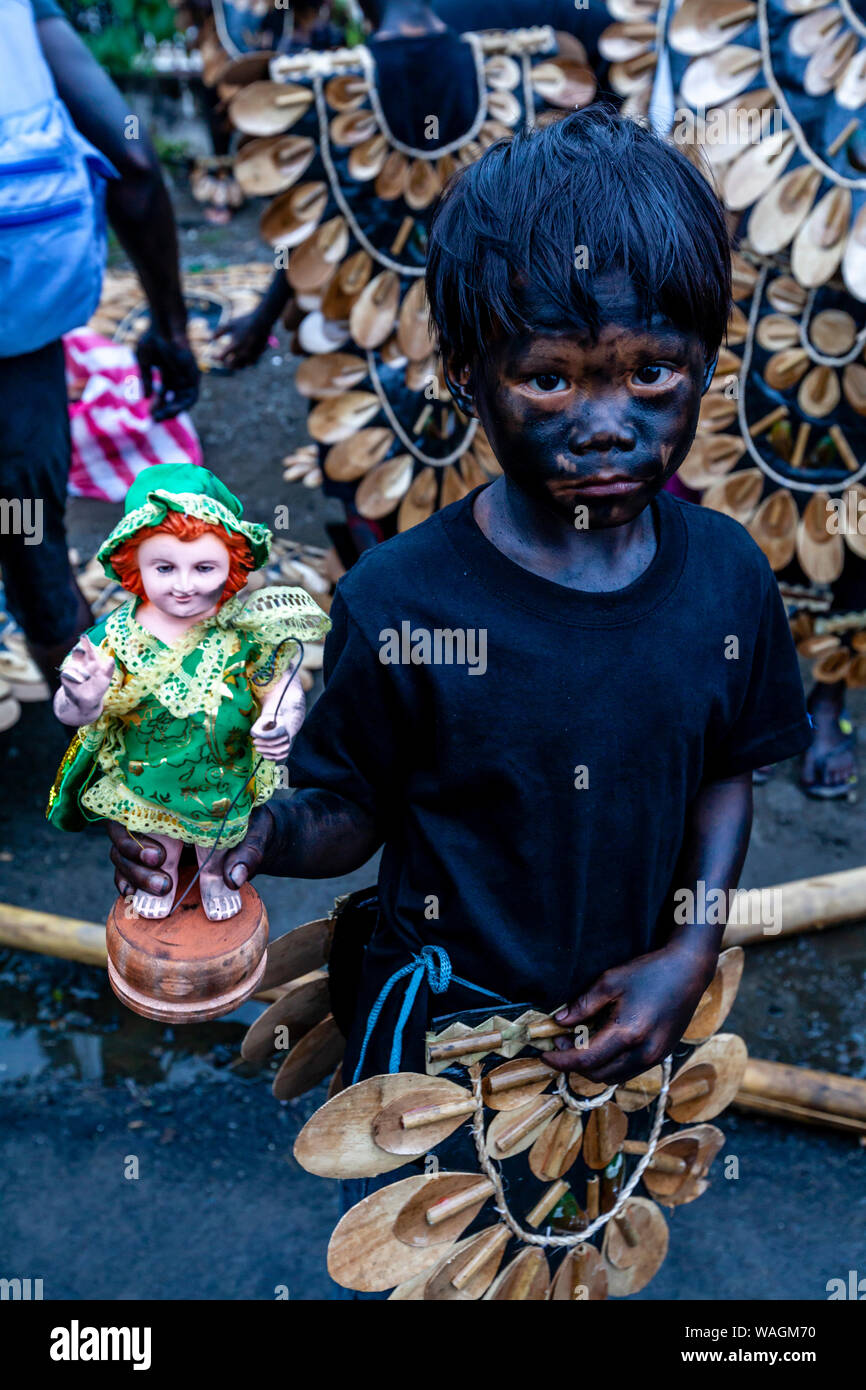Local Children ‘Blacked Up’ In Tribal Costume Parade Through The ...