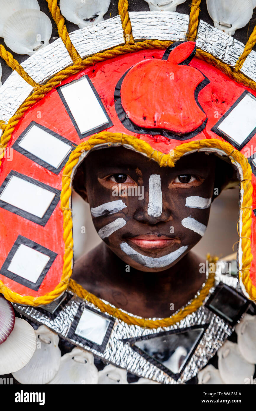 Young People In Colourful Costume Take Part In A Street Procession ...