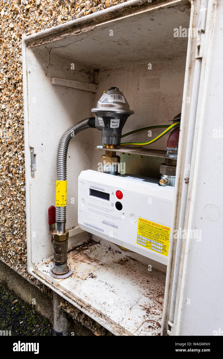 British Gas - Landis+Gry G470 Gas Smart meter in an outside cabinet ...