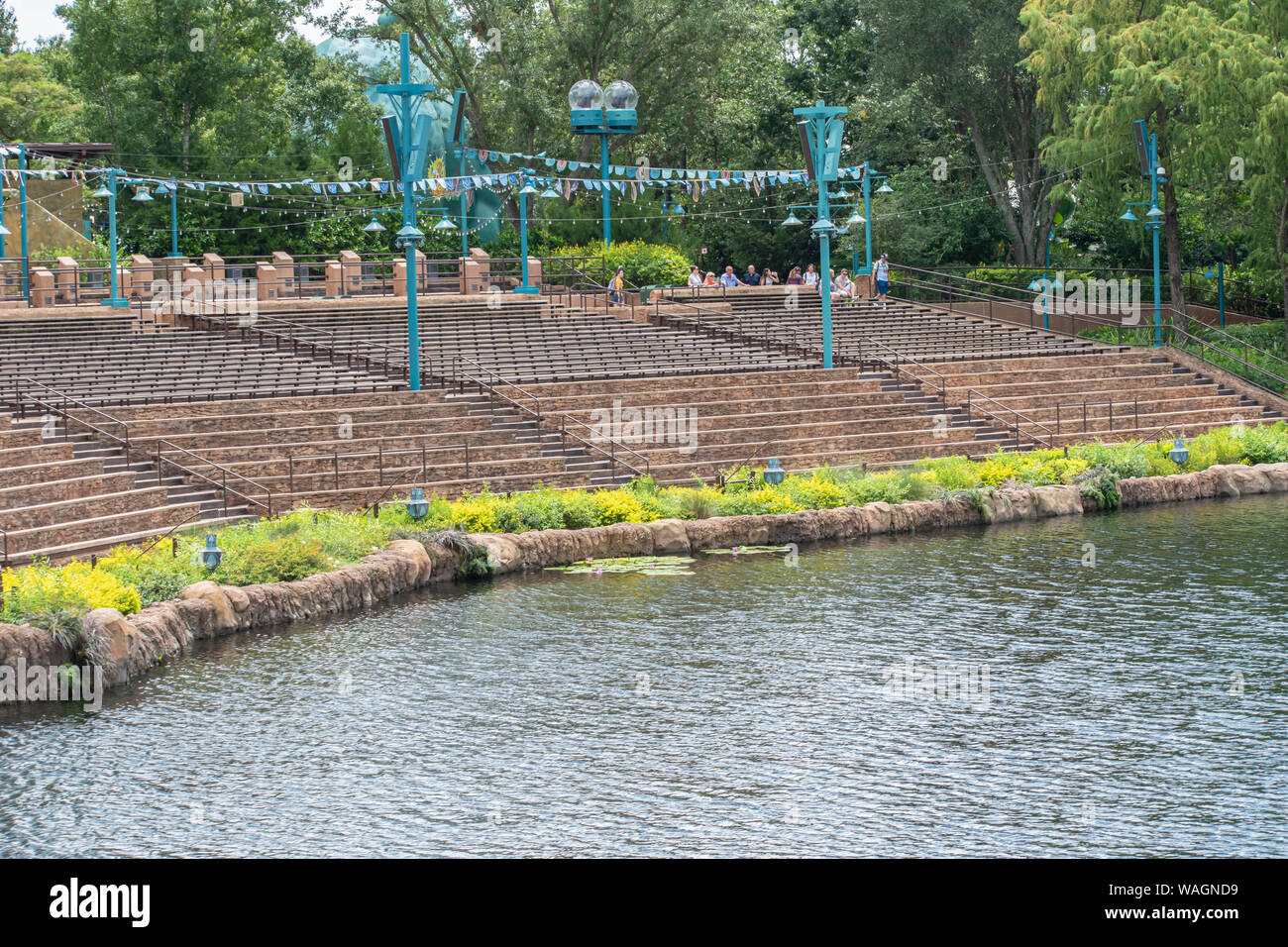 Orlando, Florida. August 14, 2019. Partial view of Amphitheater at ...