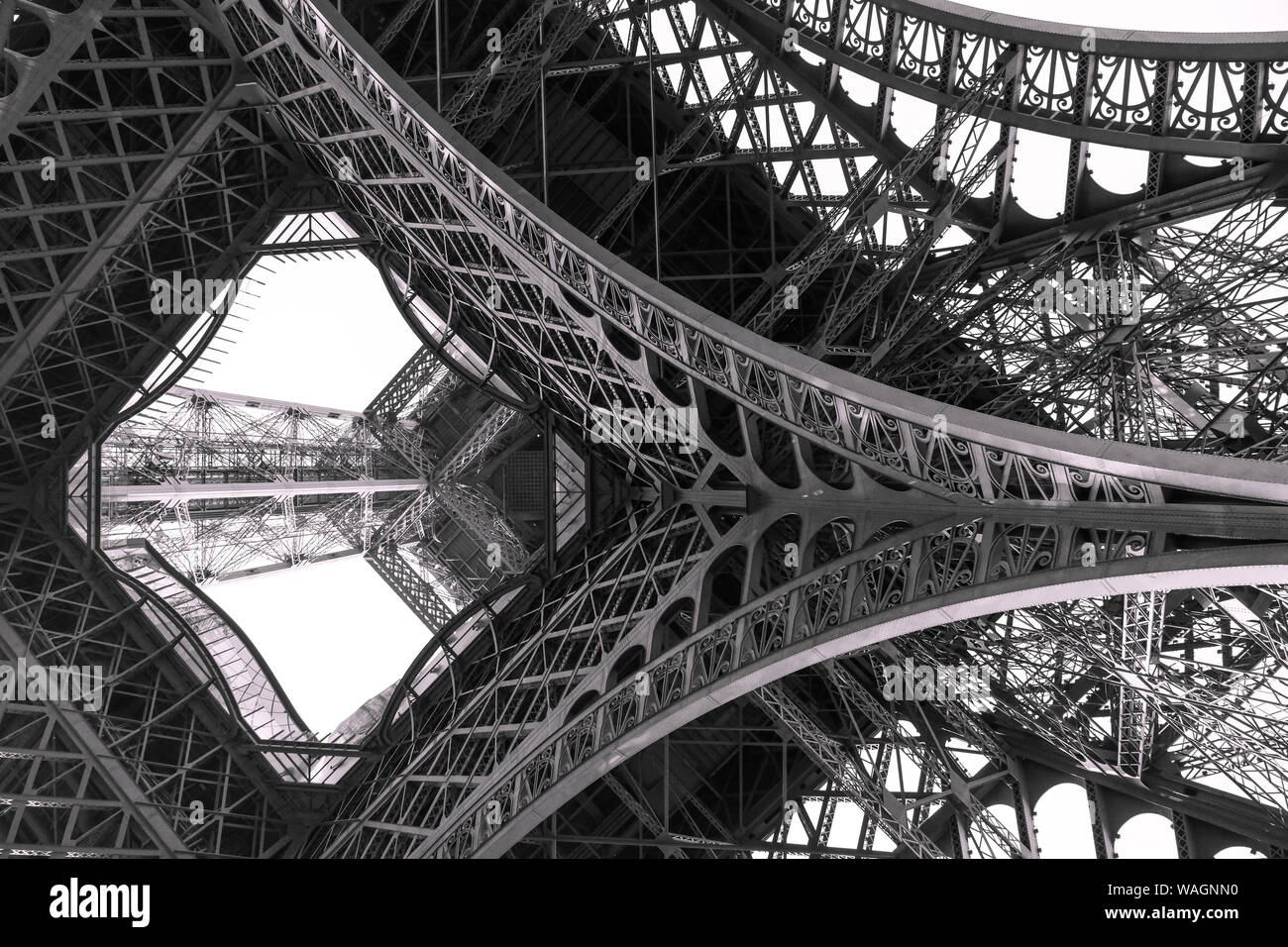 Eiffel tower structure. Paris,France Stock Photo - Alamy