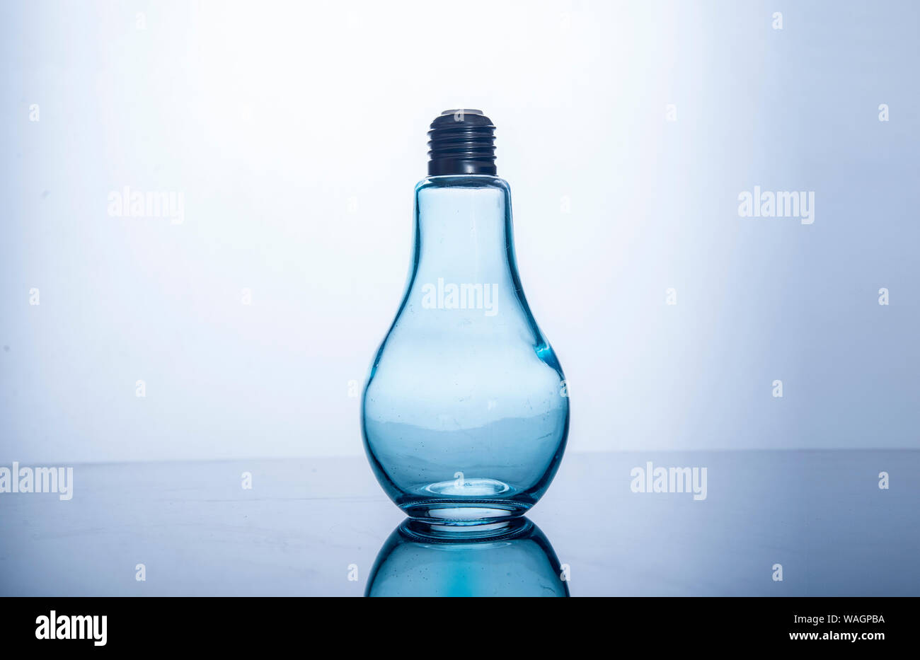 Idea concept Light bulb stock photo with gray background, creative idea ...